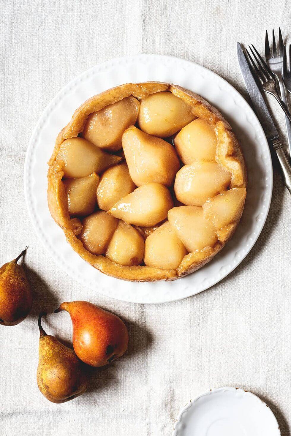 Tarta Tatin de peras - Tarta de peras al revés
