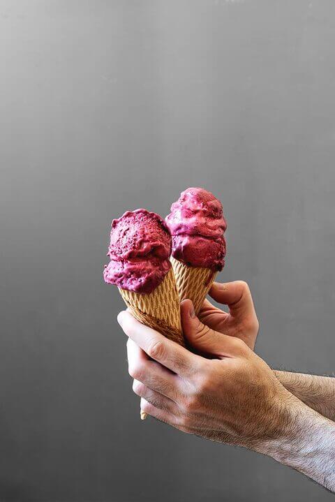 Helado casero de mora - Fácil y cremoso