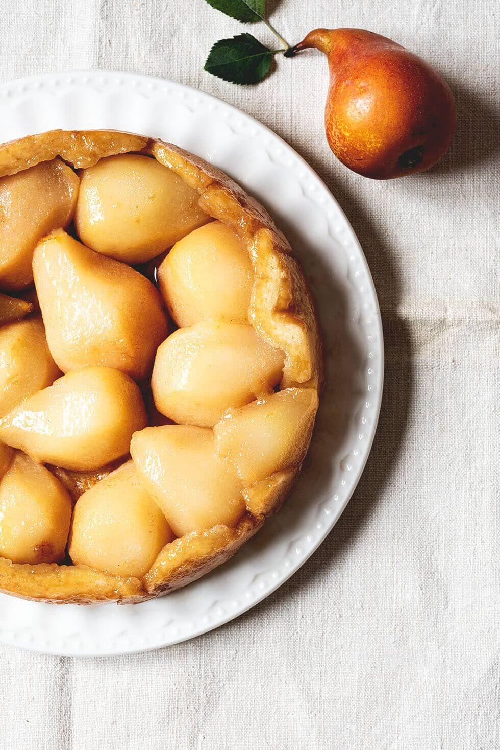 Tarta Tatin de peras - Tarta de peras al revés